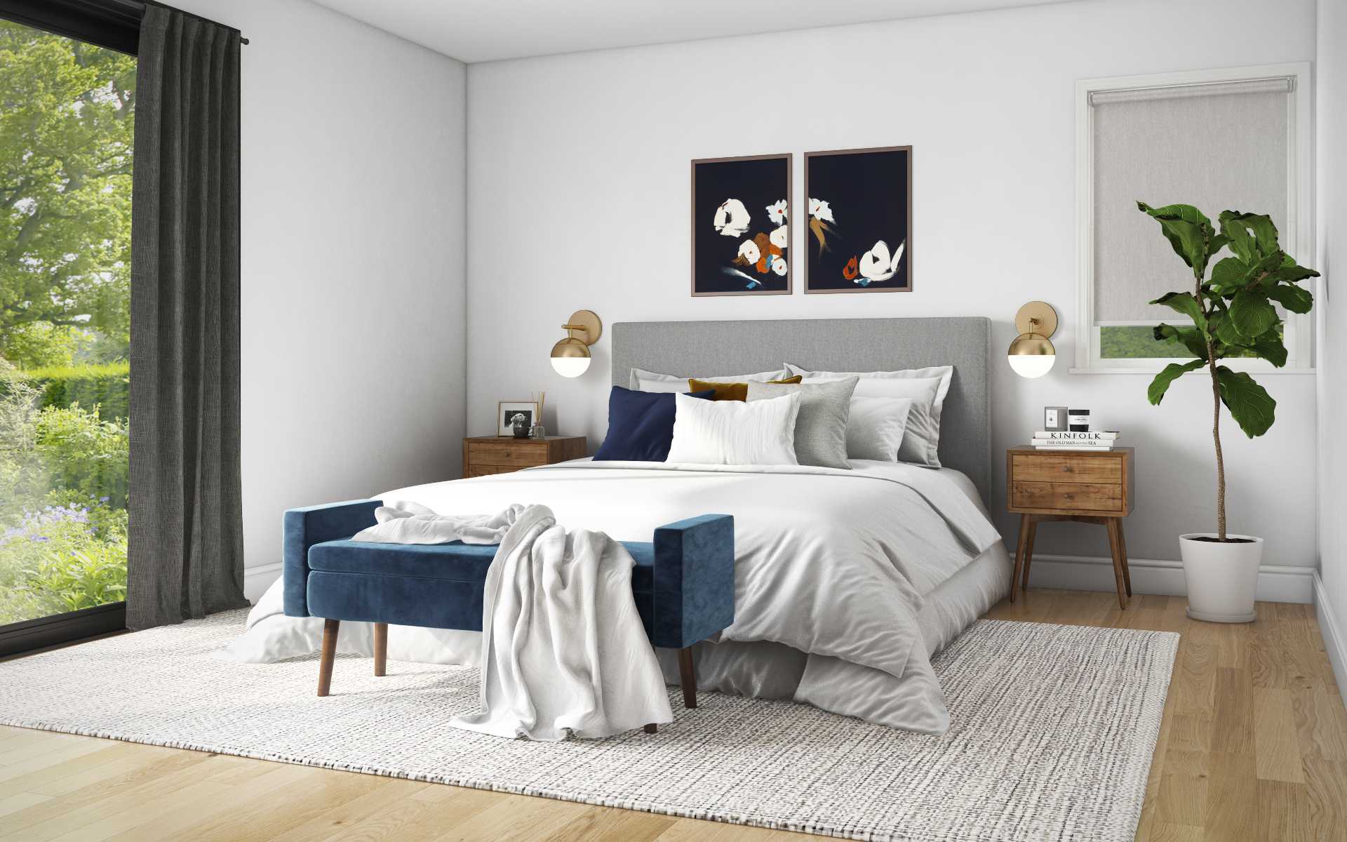 Midcentury Modern, Minimal, Scandinavian Bedroom Design by Havenly ...