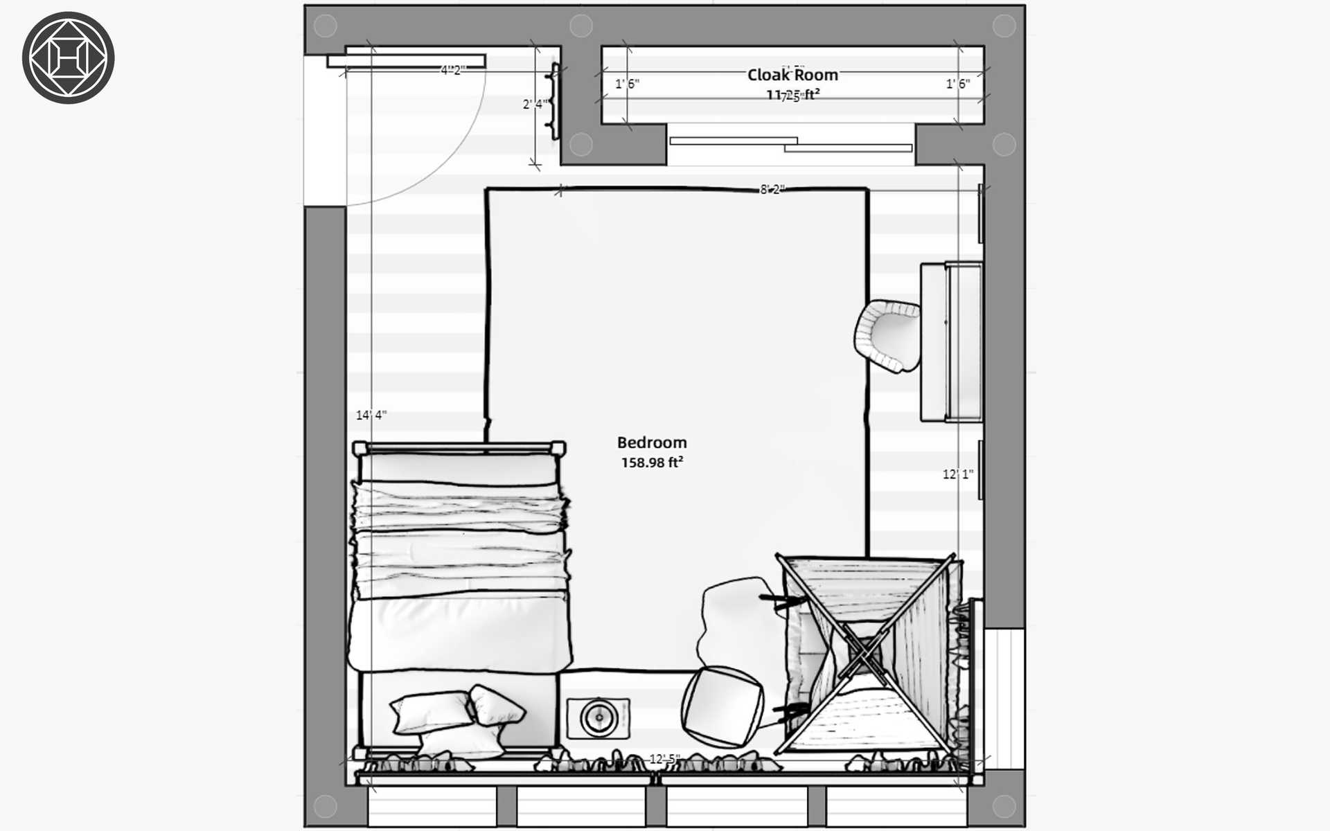 Glam, Transitional, Preppy room Design by Havenly Interior Designer Julie