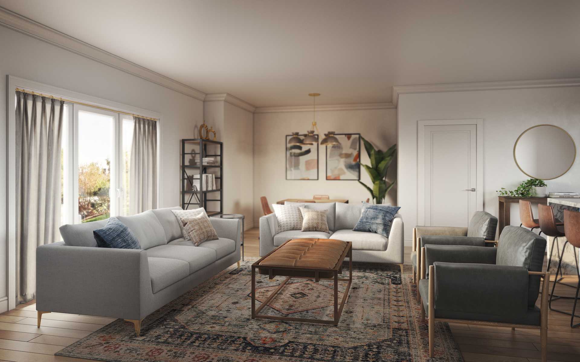 Contemporary, Modern, Scandinavian Living Room Design by Havenly ...