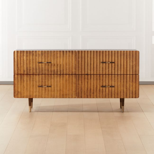 Elston rattan credenza store
