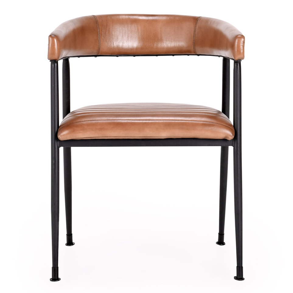 Gaff metal frame chair brown store