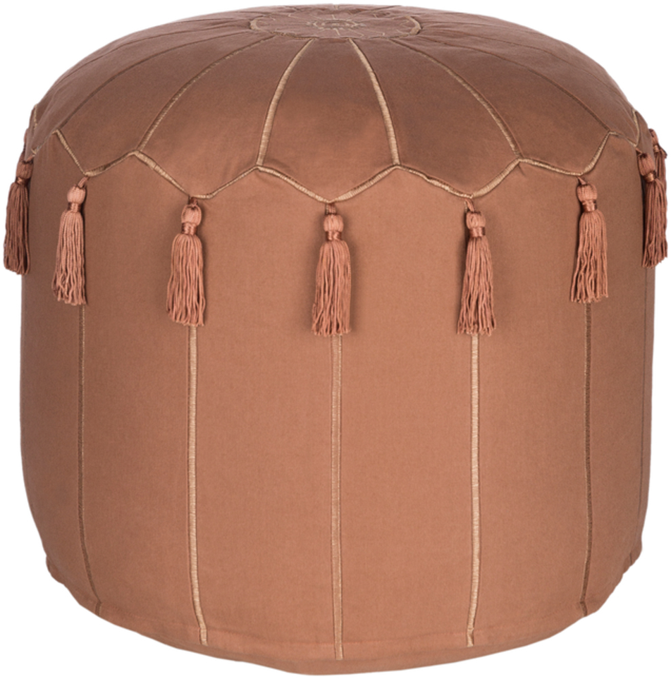 Cherise leather pouf store