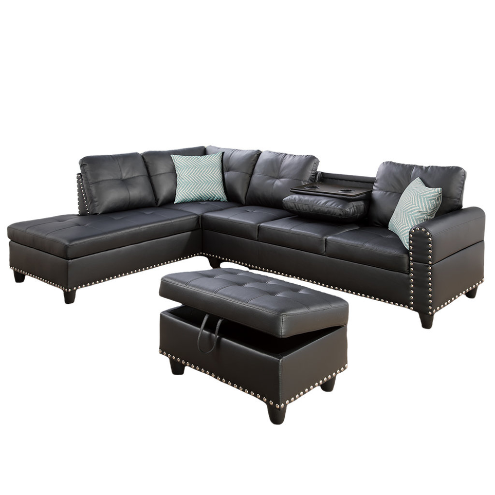 Dawnelle velvet sectional store