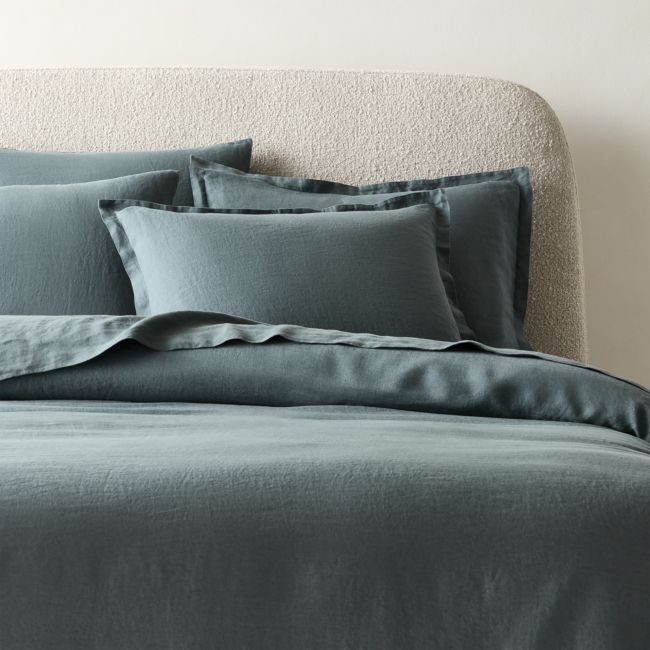 teal coloured bedding